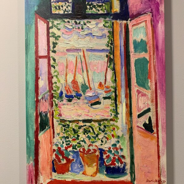 ARTCANVAS Open Window - Collioure 1905 by Henri Matisse Canvas Art ...