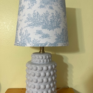 Light Blue Toile Print Lamp Shade - Etsy
