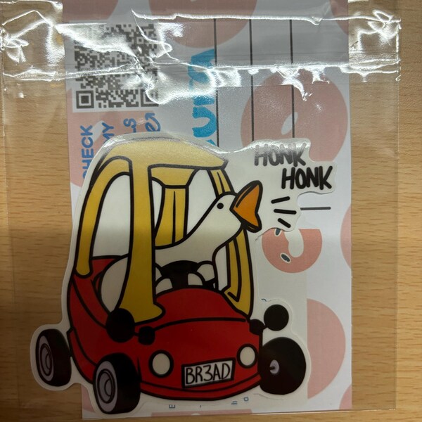 Goose Road Rage Transparent Vinyl Sticker// Meme Goose Sticker Vinyl ...