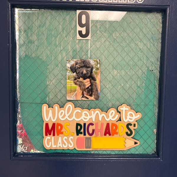 Classroom Doorframe Sign, Classroom Door Sign, Teacher Door Hanger Sign ...