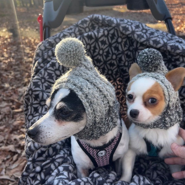 Chartreuse Knit Wool Hat for Small Dog Puppy Hood Chihuahua Clothes ...