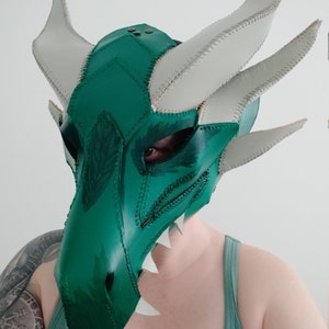PDF Pattern Leather Dragon Mask - Etsy