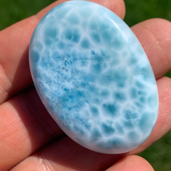160g AAA High Quality Sky Blue Larimar Slab, Larimar Crystal, High ...