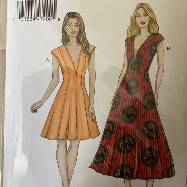Vogue Sewing Pattern for Women's Dress and Dickie, Formal Dress, Fit ...