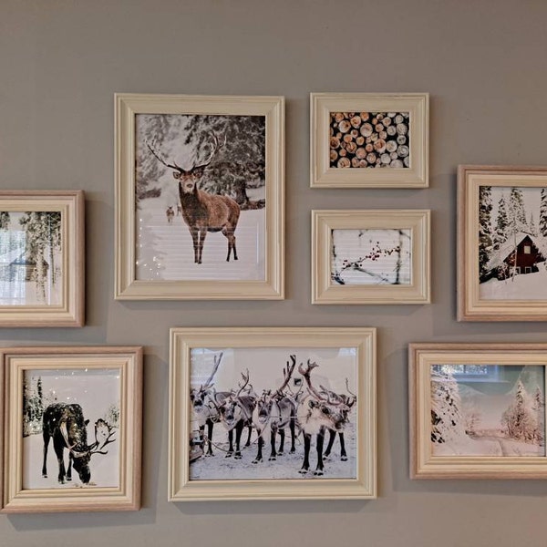 25 Prints Winter Wall Art, Christmas Prints, Gallery Wall Set, Holiday ...