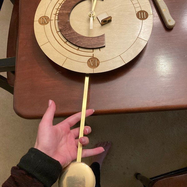 Wooden Chrono Trigger Clock With Swinging Pendulum - Etsy