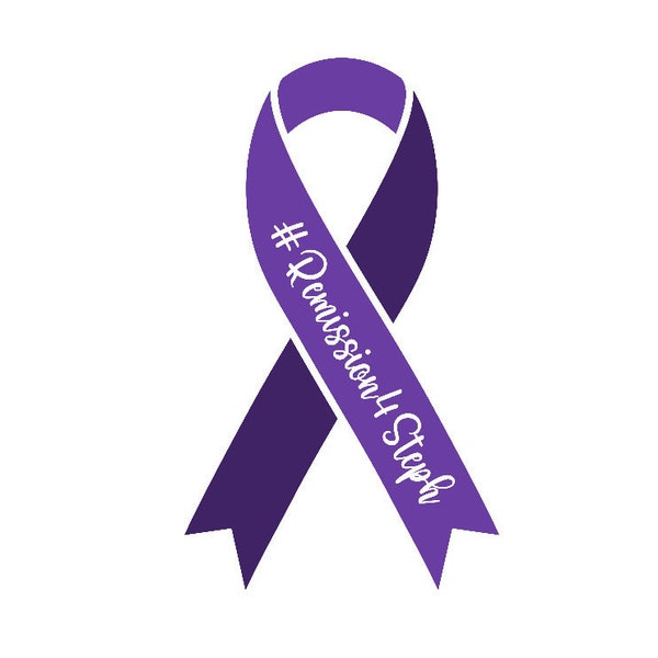 CUSTOM Awareness Ribbon Sticker, Vinyl Sticker Awareness Ribbon, Your ...