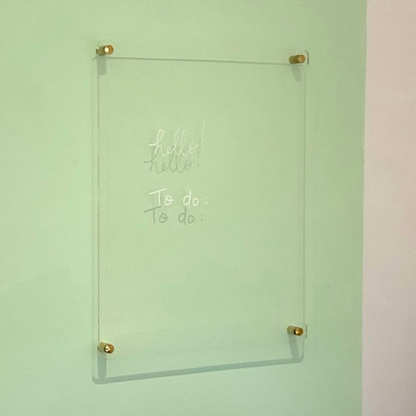 Minimalist Acrylic Weekly Planner - Daily Weekly Acrylic Planner Boards ...