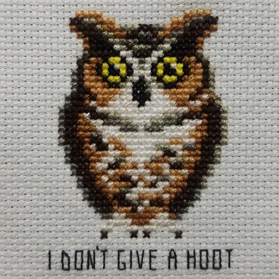 Great Horned Owl Cross Stitch Pattern PDF Great Horned Owl Embroidery ...
