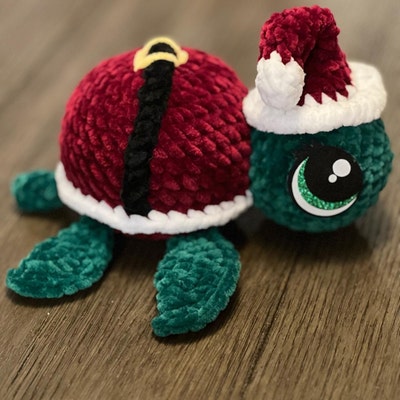 Santa Christmas Turtle Pattern Crochet PDF Download Beginner - Etsy