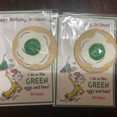 Dr. Seuss Treat Bag Card, Dr. Seuss Printable, Green Eggs and Ham ...