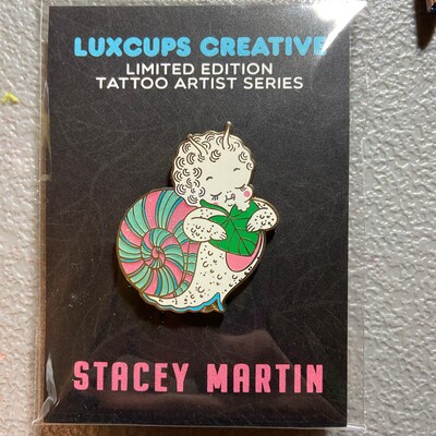 Stacey Martin Snail Pin Kewpie Snail Pin Limited Edition Hard Enamel ...