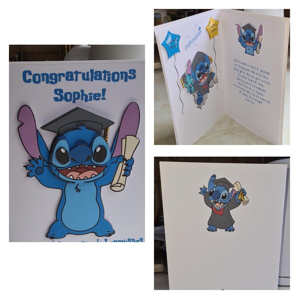 6pcs, Stitch Graduation SVG Bundle, Graduate Svg, Class of 2023 Svg ...