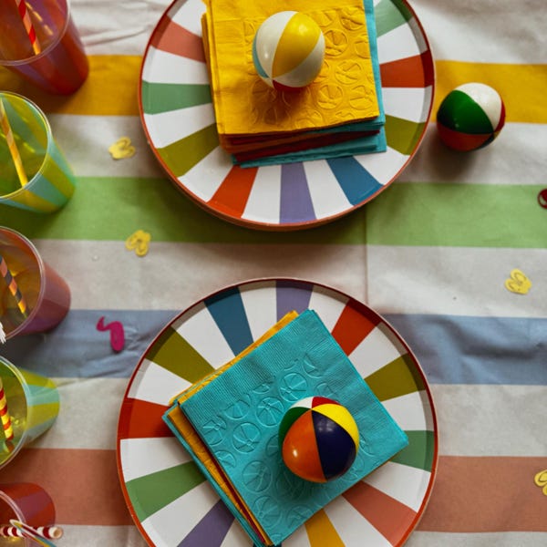 Blue Gingham Soft Scallop Paper Placemat- 12pk - Etsy