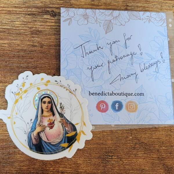 Sacred Heart of Jesus & Immaculate Heart of Mary Printable Image Bundle ...