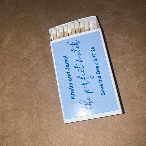 Wedding BULK Matches Set of 50, the Perfect Match Personalized Matches ...