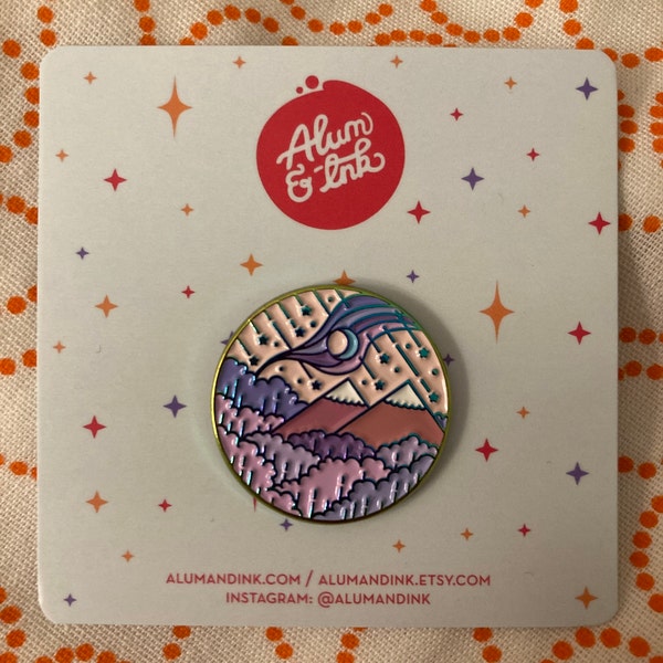 Lunar Ascension Duochrome Enamel Pin - Etsy