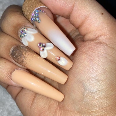 Lush Luxury Nails Press on Nails X Long Long Medium Short Gel Nails ...