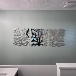 Leafy Ivy Metal Wall Art Style Style Texture Paint Circle | Etsy