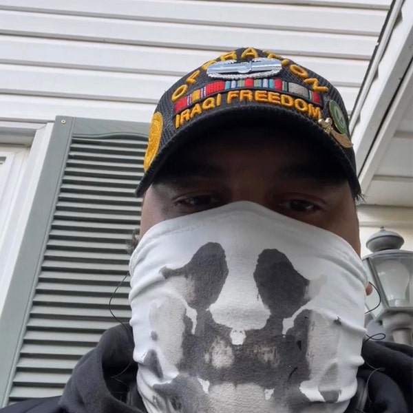 Rorschach GAITER Mask With Real Moving Inkblots GAITER MASK Each Mask ...