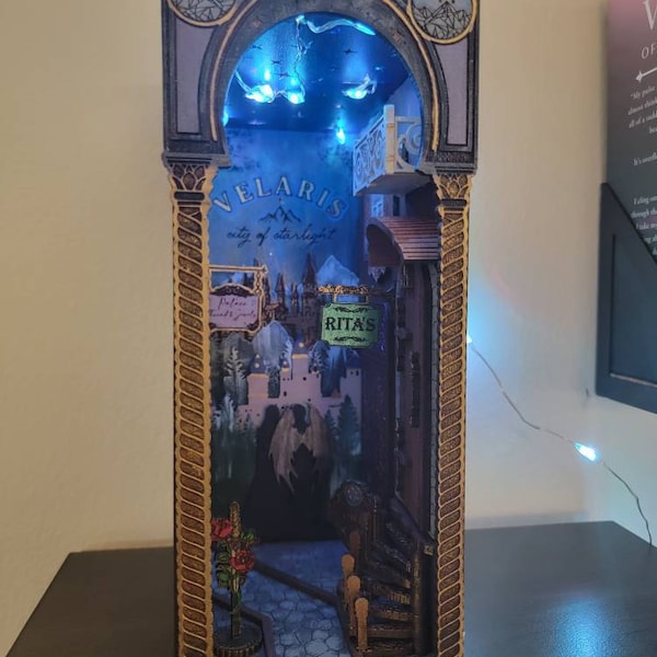 Acotar Inspired Book Nook| Fantasy Books | Bat Boys | Reading Gifts ...