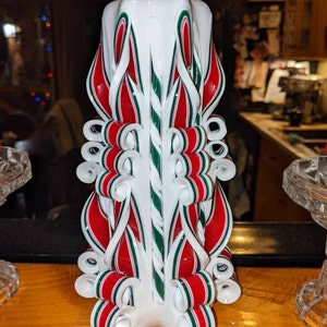 Hand-carved Patriotic Candle Set With Flag Accents - Etsy