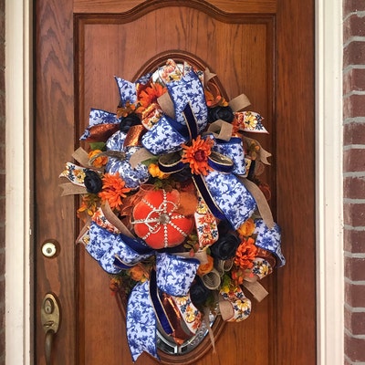 TUTORIAL Spring Wreath, Tutorial Summer Wreath, Tutorial Floral Wreath ...