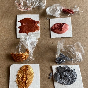 Silver Mica Handmade Watercolor Paint Art Supply Artist | Etsy