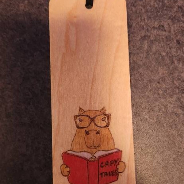 Capybara Bookmarks | Handmade Wood Bookmark | Cute Capybara ...