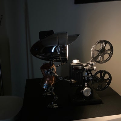 Rocket Ship Steampunk Robot Desk Lamps robot Detachable From the Rocket ...