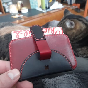 Cute Cat Card Holder/wallet With Pull Tag tail - Etsy