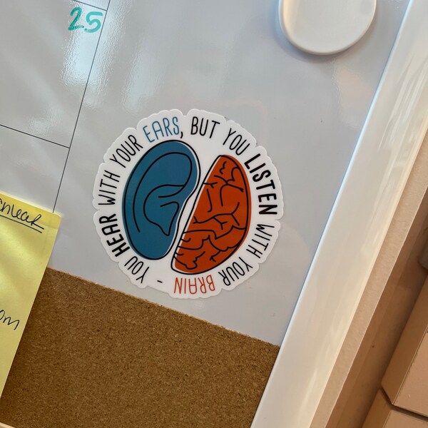 Say the Word Laud Sticker Audiology Word Recognition Testing Humor ...