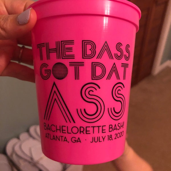 Custom Bachelorette Party Plastic Cups, Bachelorette Party Favors ...