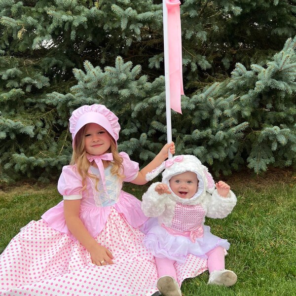 Bo Peep Girls Dress Little Bo Peep Ball Gown Costume Etsy