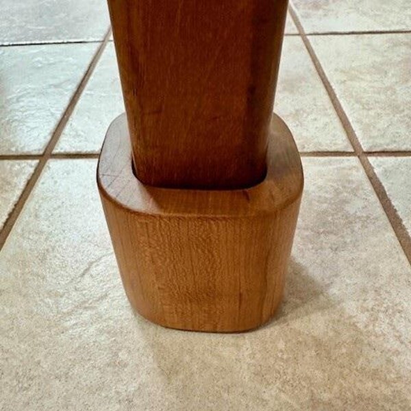 4 Log Risers--3" Lift--1 7/8" Dia Leg Opening--elm Wood--sturdy Blocks ...