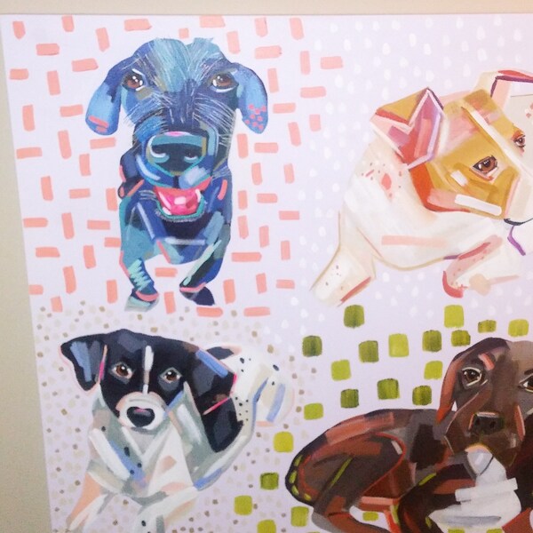 Black Lab Painting Black Lab Wall Decor Labrador Retriever Canvas ...