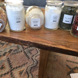 Farmhouse Pantry Labels Customization Available Durable, Water and Oil ...