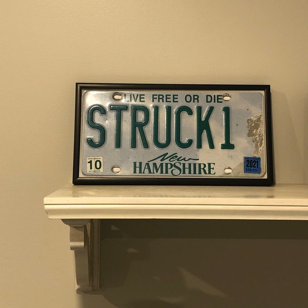 Black License Plate Wall Display Frames, All Aluminum Frame With ...
