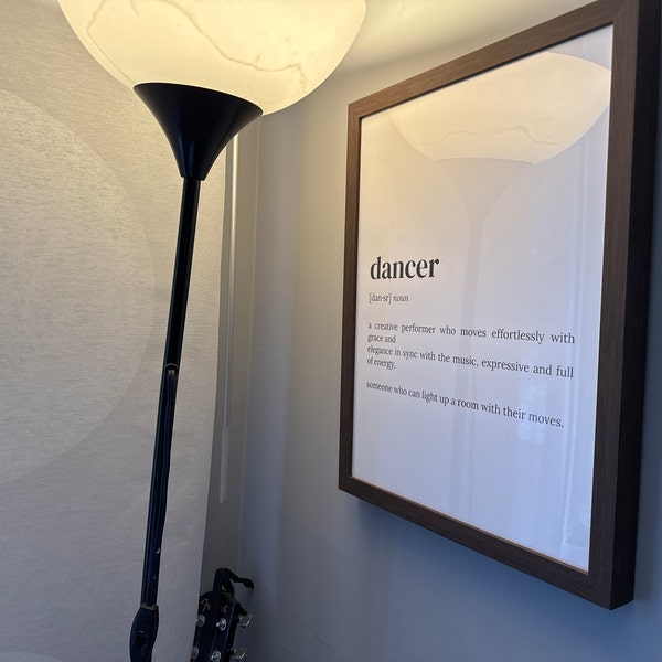 Dancer Definition Print, Dictionary Poster, Quote Wall Art, Dancer ...