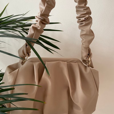 Satin Small and Big Bag With Knots Scrunchie Handbag - Etsy