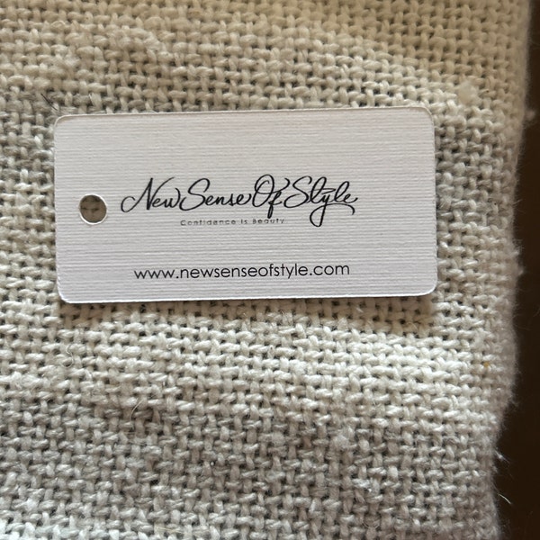 Rectangle Hang Tags - Your Logo and Text - Customized Price Tags ...