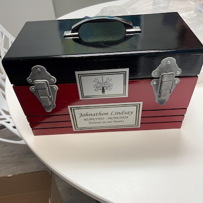 Truck Cremation Urn, Wood Funeral Urn,trucker's Wooden Urn With Custom ...