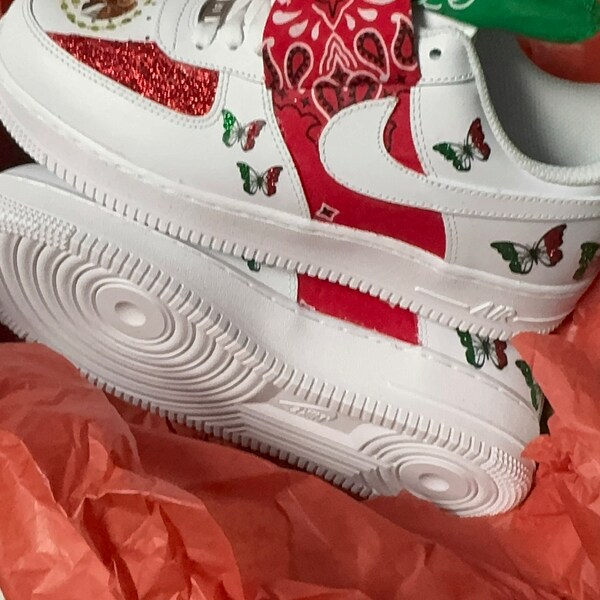 Mexico American Flag AF1 - Etsy
