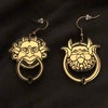 Labyrinth Door Knocker Earrings - Etsy