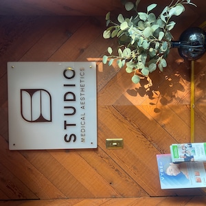Custom Square Acrylic Business Logo Sign Custom Logo Sign for Business ...