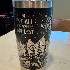 20oz 360 Wildflower Laser Engraved YETI Tumbler - Etsy