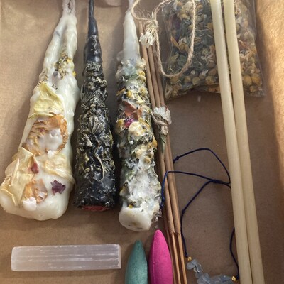 White Ritual Candles - Etsy