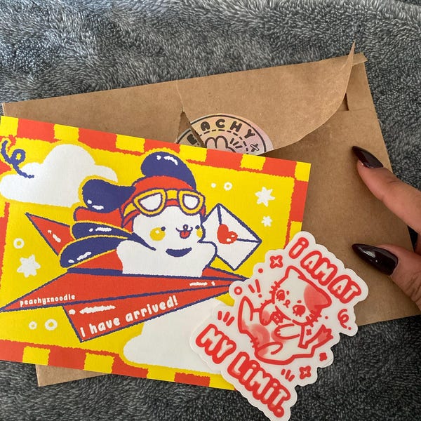 Punky Poots Punk Rock Cute Kawaii Art Prints Matte Cardstock Fart - Etsy