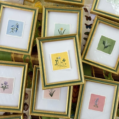 8x8 Inch Gold Square Frame Simple Cottage-style Rounded Bead Profile ...