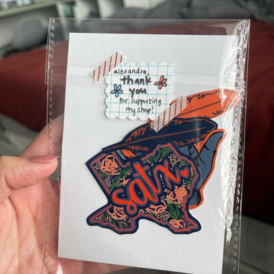 Austin Texas UT University of Texas Longhorns Floral Sticker - Etsy